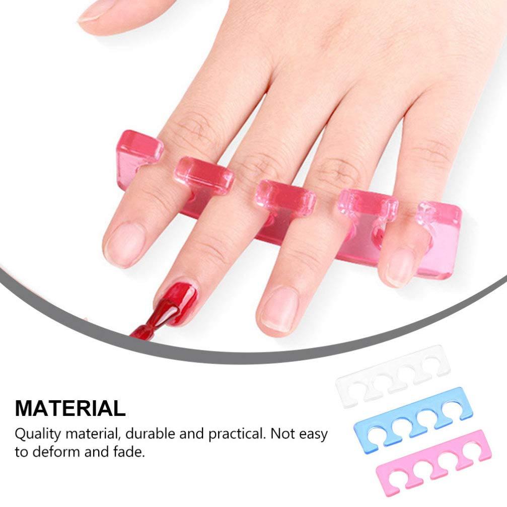 Lurrose Silicone Toe Spreader & Finger Separator - 3-Piece Nail Art ...