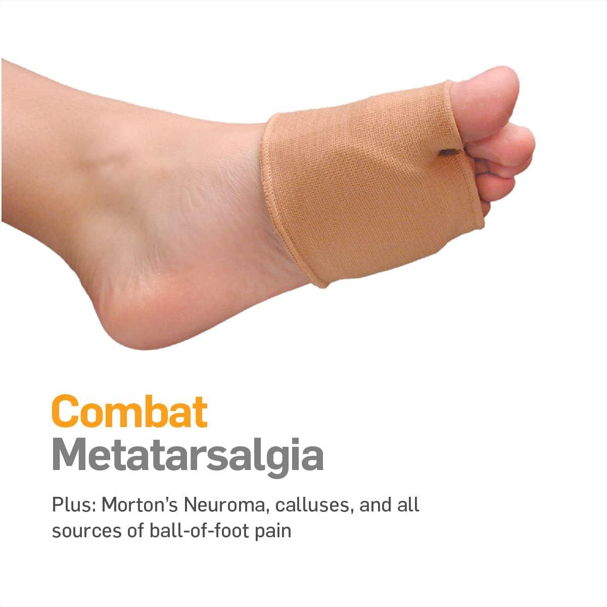 NatraCure Gel Metatarsal Pads - 1 Pair for Metatarsalgia Relief - Small ...
