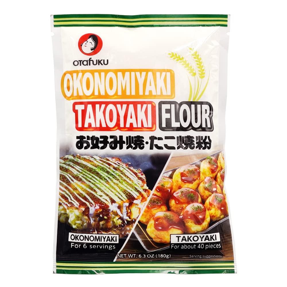 Otafuku Okonomiyaki and Takoyaki Flour 180g - Authentic Japanese Pancake and Octopus Ball Mix ...