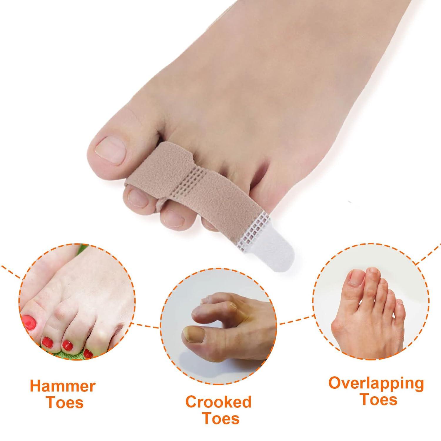 Viksaun 10-Pack Hammer Toe Bandage & Corrector - Spreader for Crooked ...