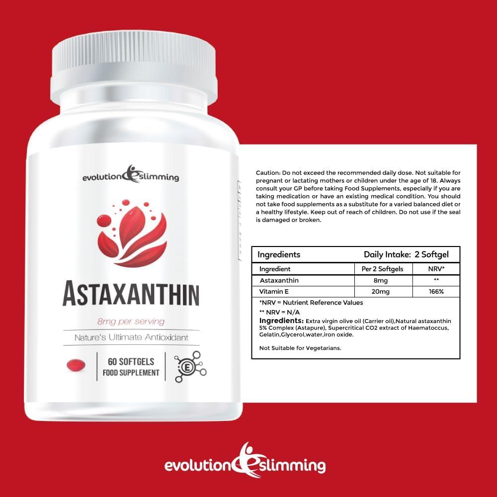 Astaxanthin 8mg SoftGels - Ultimate Antioxidant | Buy Now with Express ...
