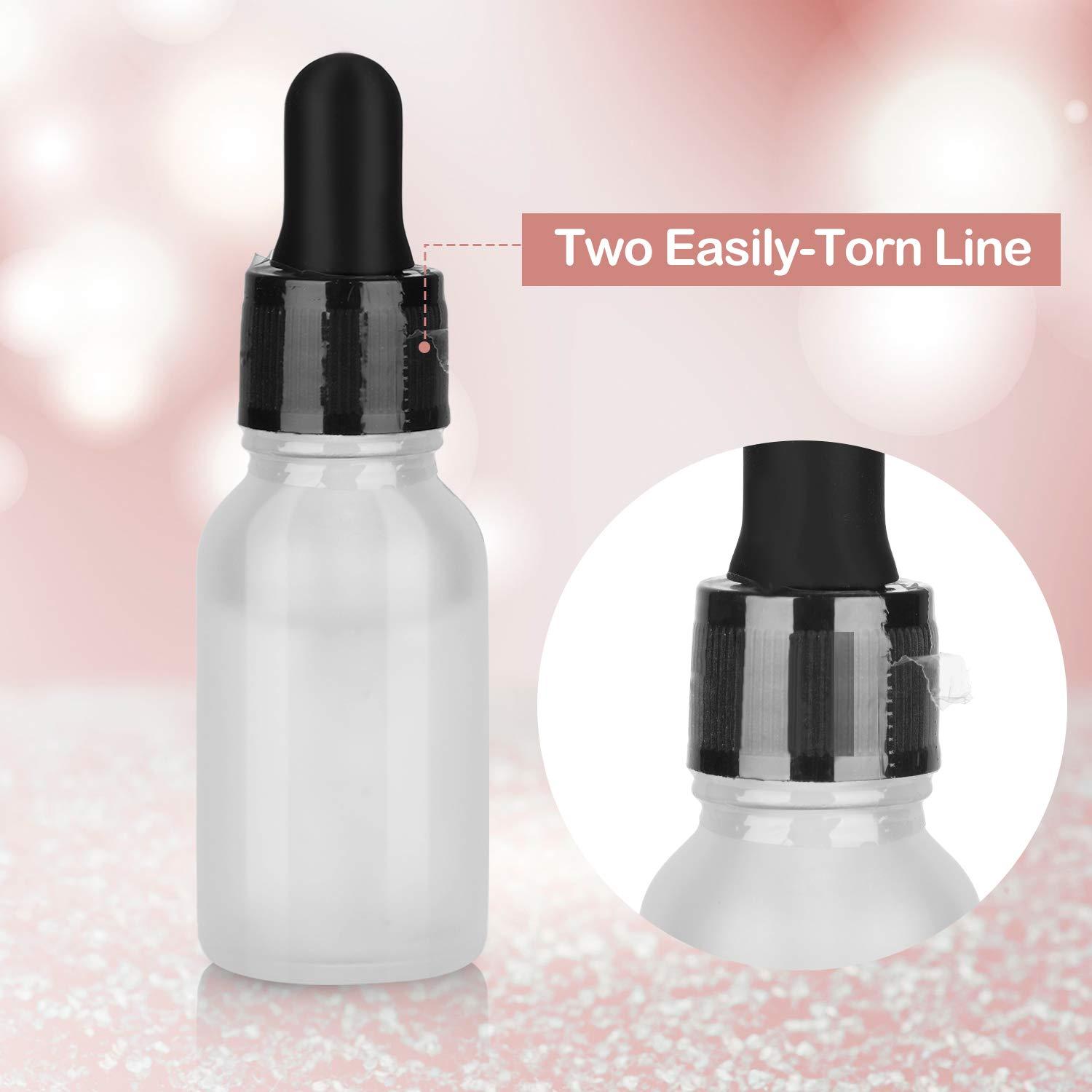 500 Clear Perforated Shrink Bands for Essential Oil Bottles - 1.8 x 0.9 ...