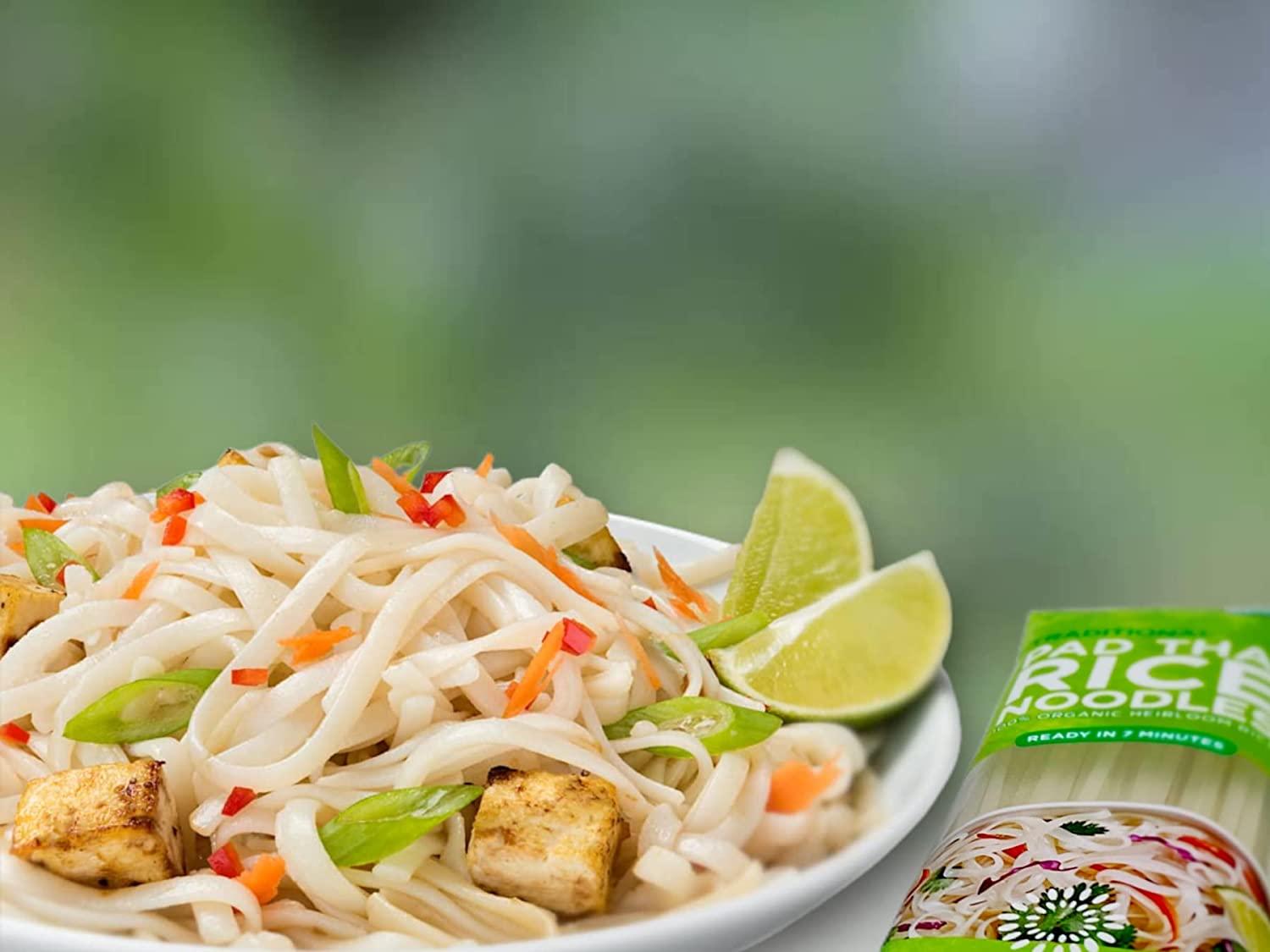Lotus Foods Organic Pad Thai Rice Noodles - Traditional 3 Pack | Buy ...