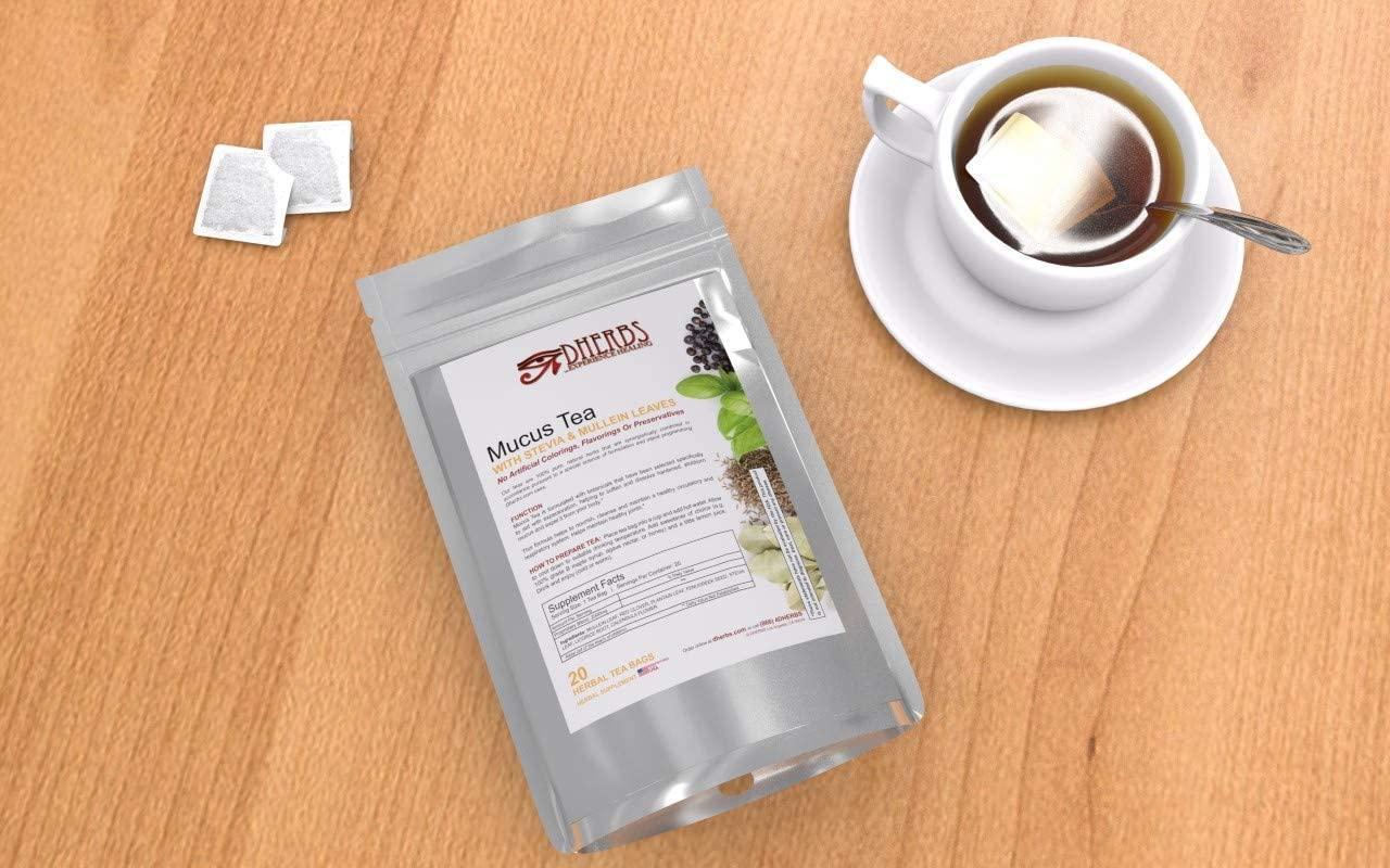 Dherbs Mucus Tea 40g - Natural Herbal Remedy for Clearing Mucus Buildup ...
