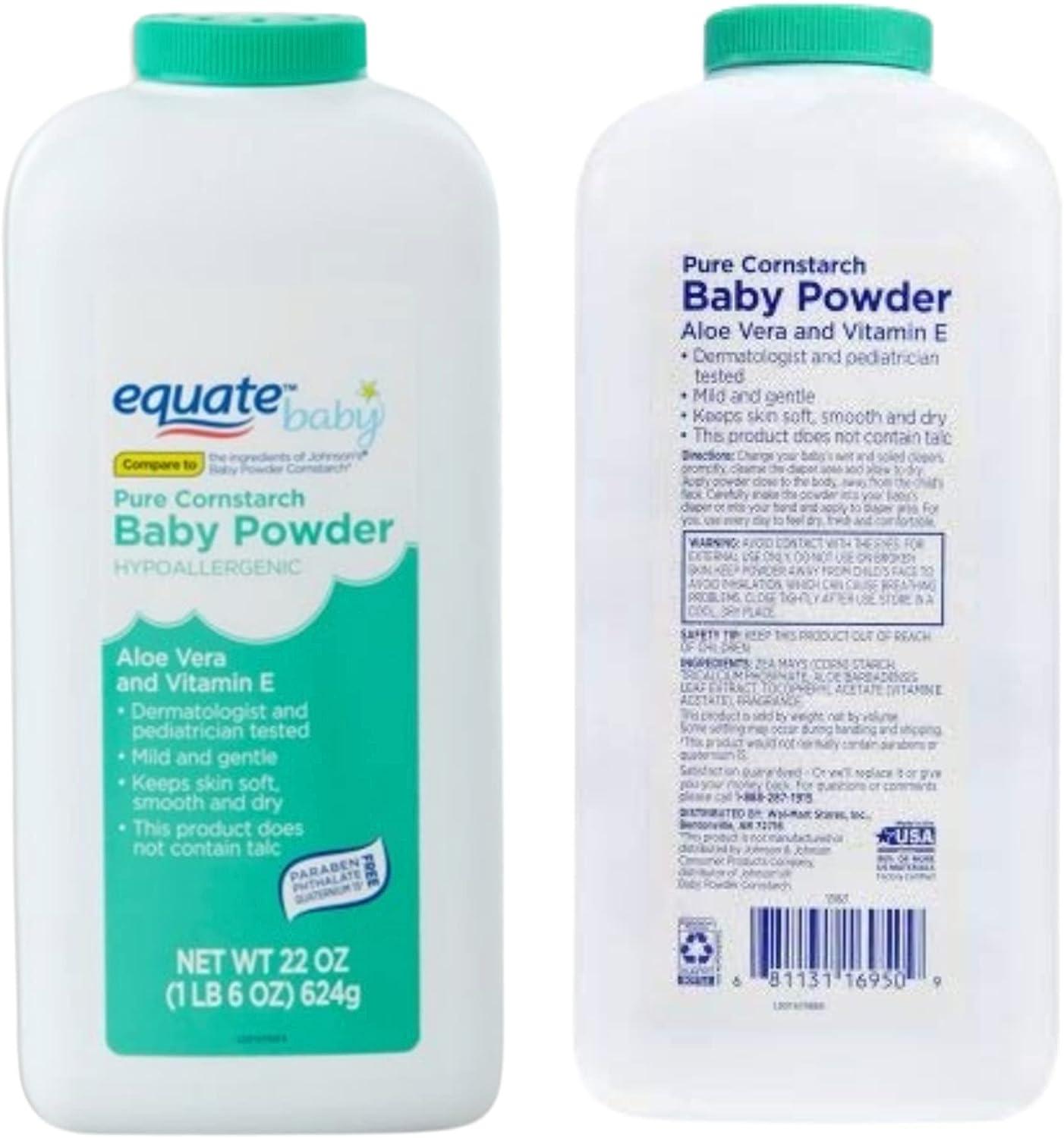 Pure Cornstarch Baby Powder Bundle: Lavender/Chamomile & Aloe Vera ...