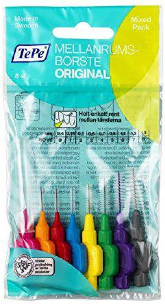 Tepe Interdental Brushes Set - 16 Brushes, 8 Sizes - Assorted 8 Count ...