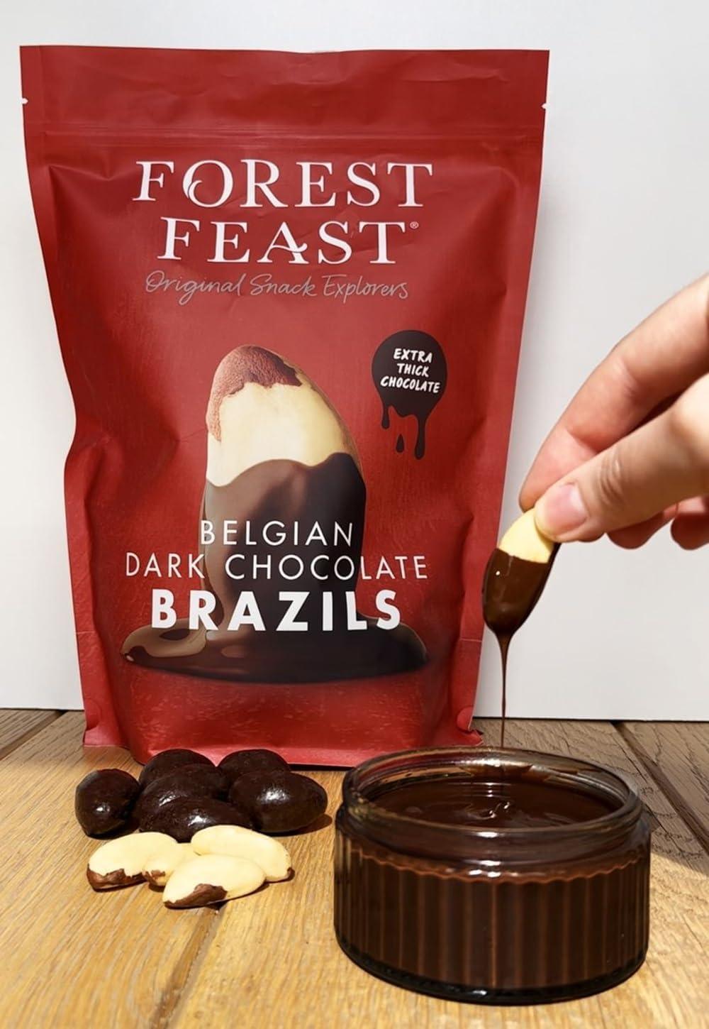 Forest Feast 1kg Dark Chocolate Brazil Nuts - Gluten Free High Protein ...