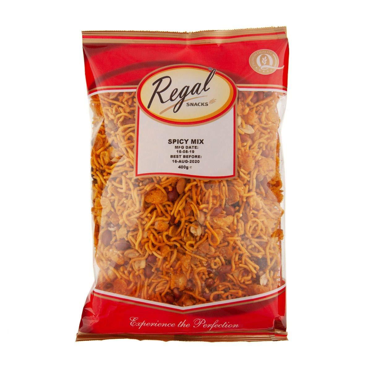 Regal Bakery Spicy Mix 400gm - Indian Snacks - Spicy Mix Snack - Fresh ...