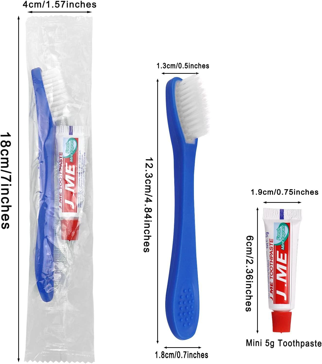 Xuezoioy Mini Disposable Toothbrush with Toothpaste - Pack of 30 ...