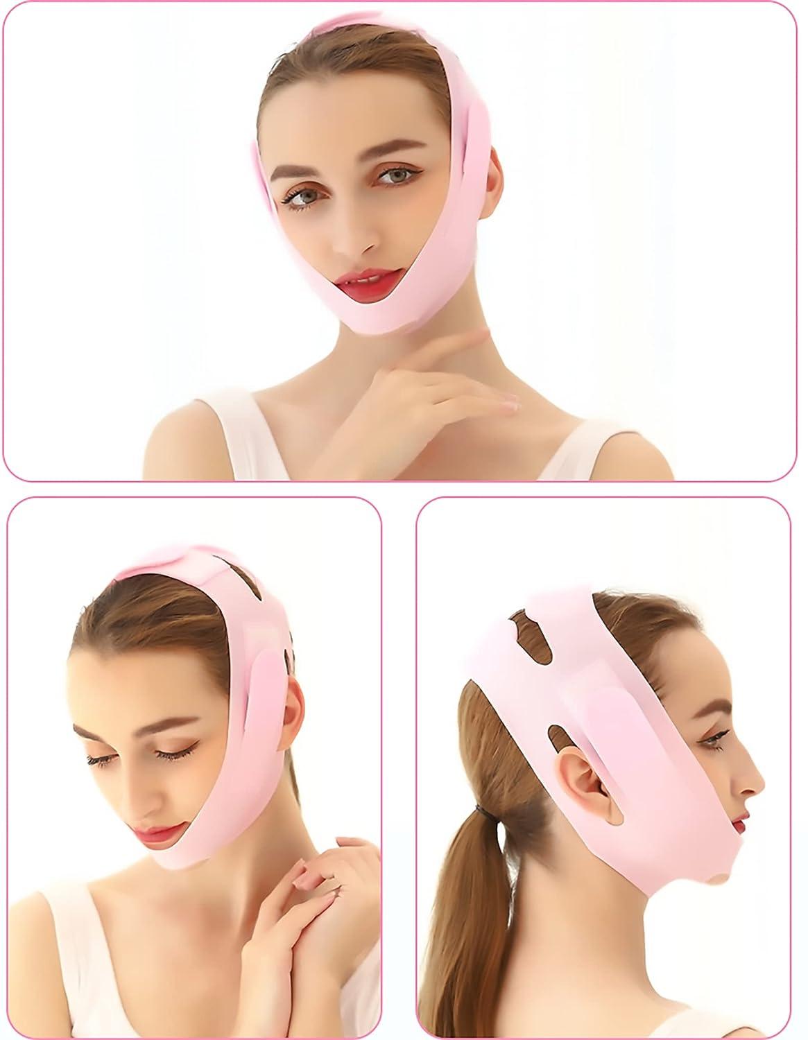 WIDVIH Reusable Silicone Double Chin Reducer - V Line Face & Neck Lift ...