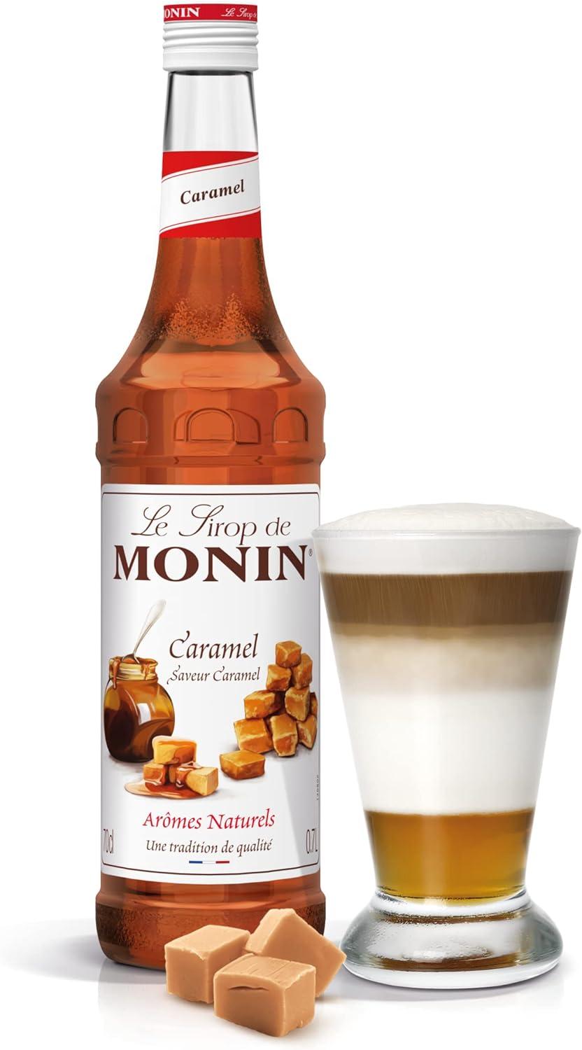MONIN Premium Caramel Syrup 1L - Vegan-Friendly, Allergen-Free, 100% ...