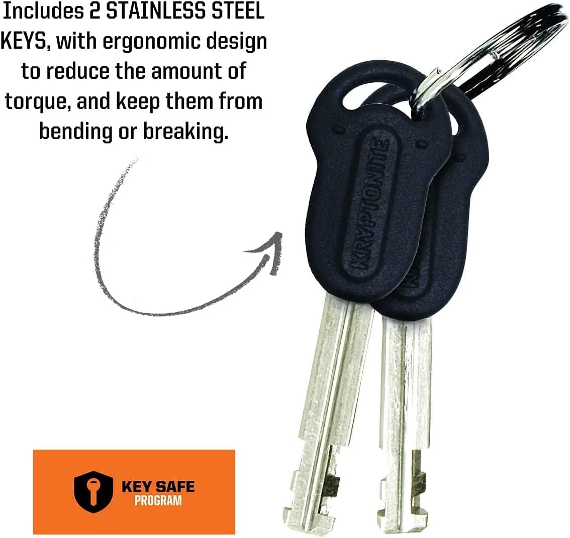 Kryptonite Keeper 12mm U-Lock with FlexFrame-U Mount & Cable | Secure ...