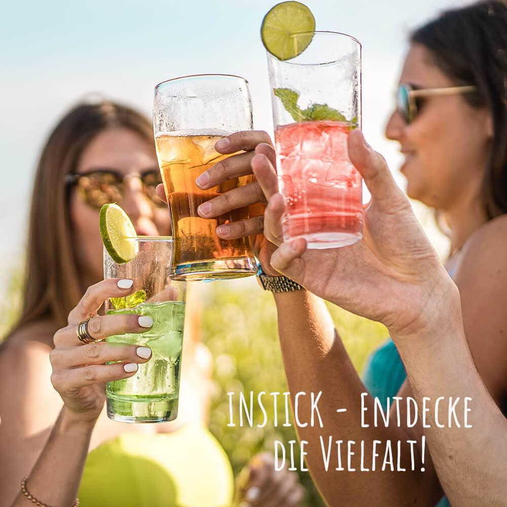 Intick Sugar-Free Instant Drink Bundle 4 Flavors of Iced Tea & Classic ...
