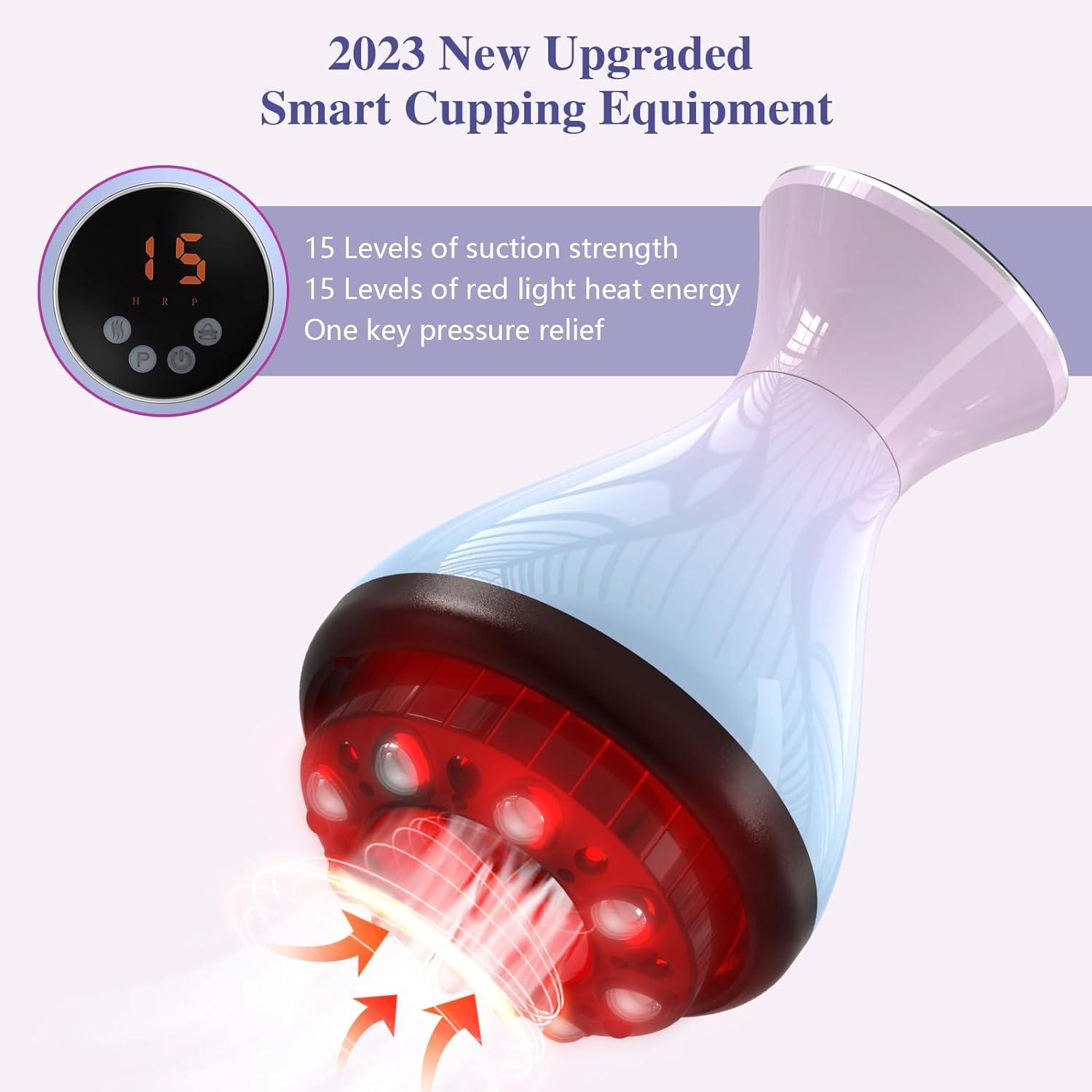 4-in-1 KTS Cupping Massage Device | Electric Cupping Gua Sha & Red ...