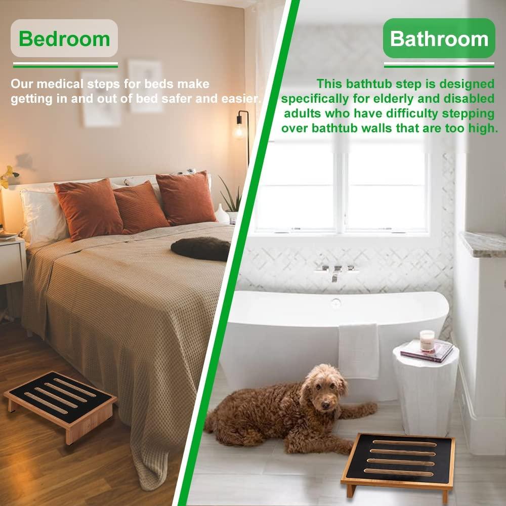 StrongTek One Step Stool for Adults with Non-Slip Rubber Stepping ...