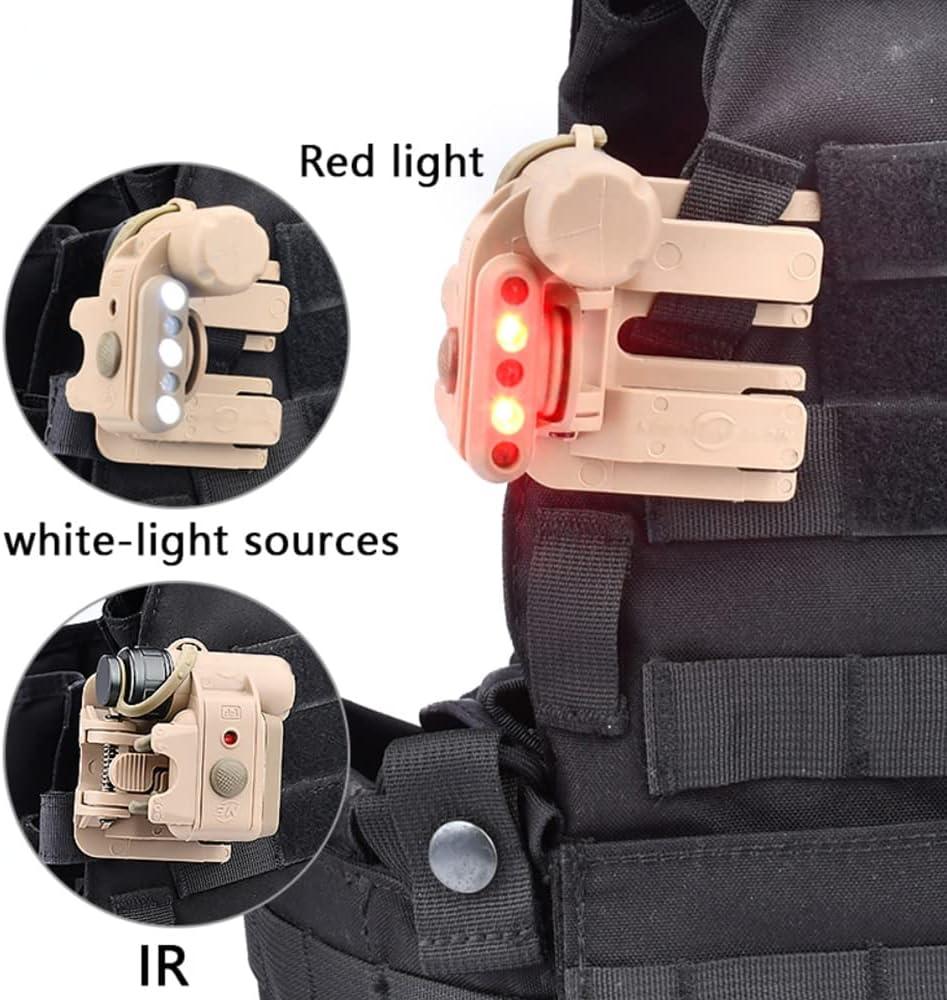 Qiruimy Tactical Helmet Light Set Gen 3 - 360 Rotatable Airsoft ...