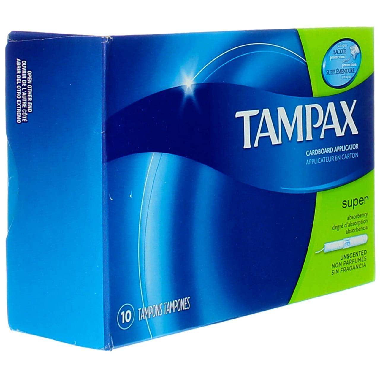 Tampax Tampons Super 10 Pack - Maximum Absorbency | Buy Online at [Your ...