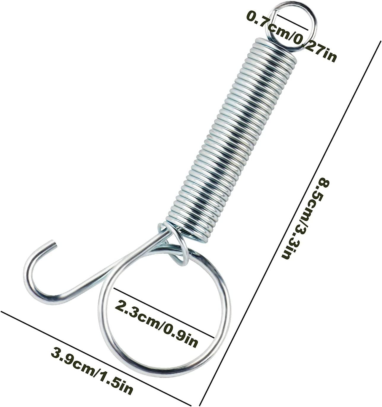 20PCS Multifunctional Metal Spring Latch Hook for Cages - 3.34 Inch ...