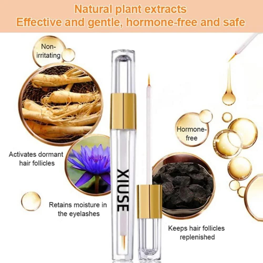 Xiuse Eyelash Growth Serum - Nourishing Lash Serum for Thick, Long, and Natural Curly Eyelashes ...
