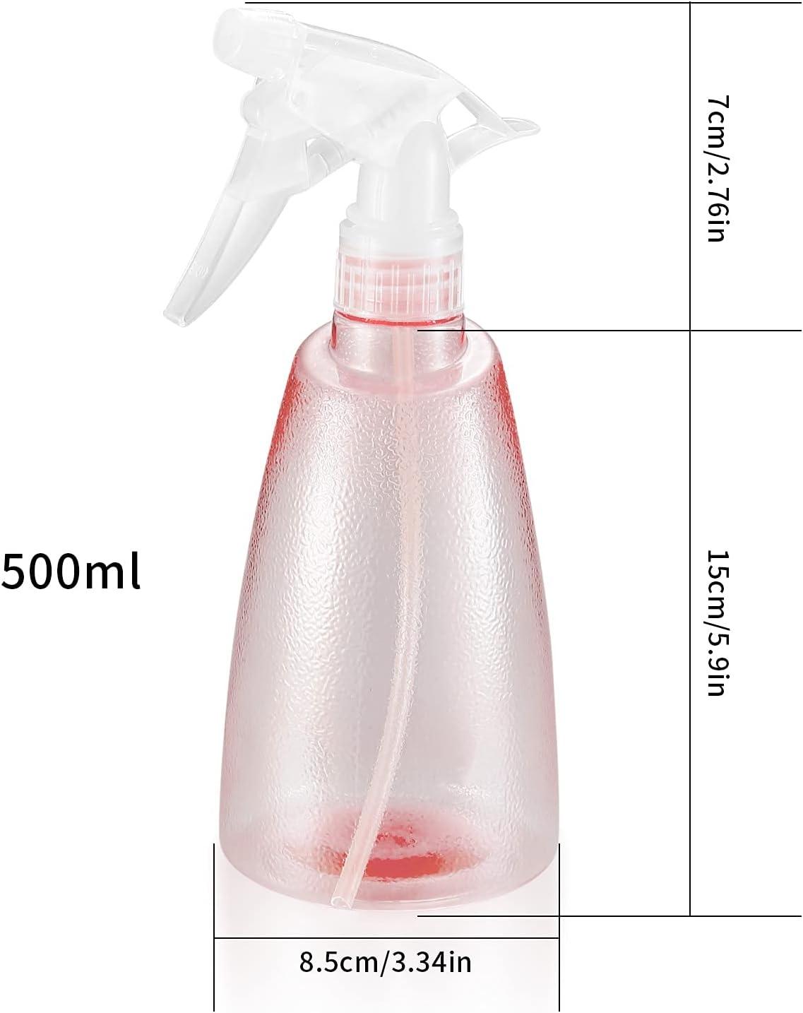 ZWFSDM 500ml Spray Bottles (2-Pack) - Versatile Plastic Atomizer for ...