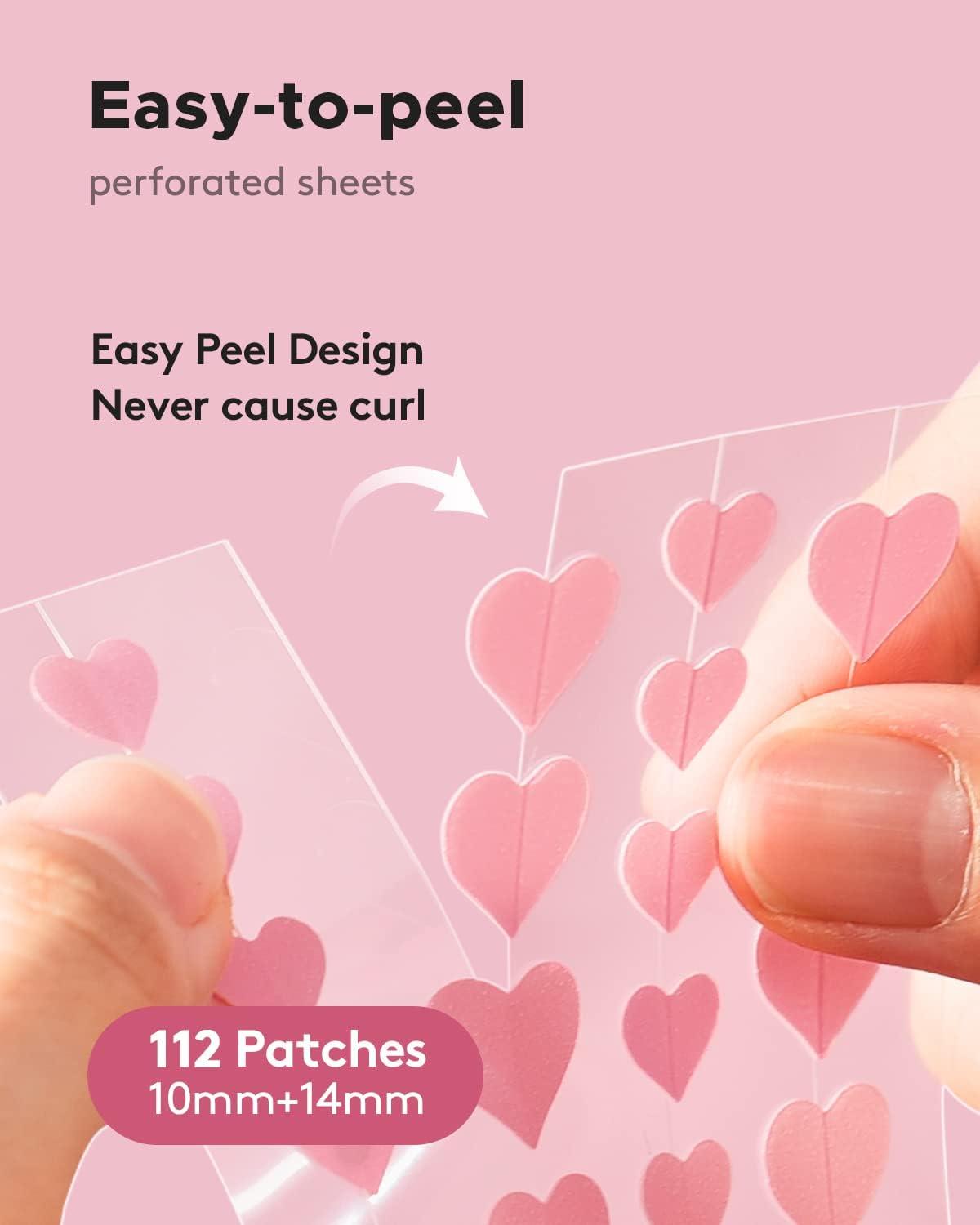 Pimple Patch Heart Shape 112 Hydrocolloid Acne Patches with Tea Tree ...