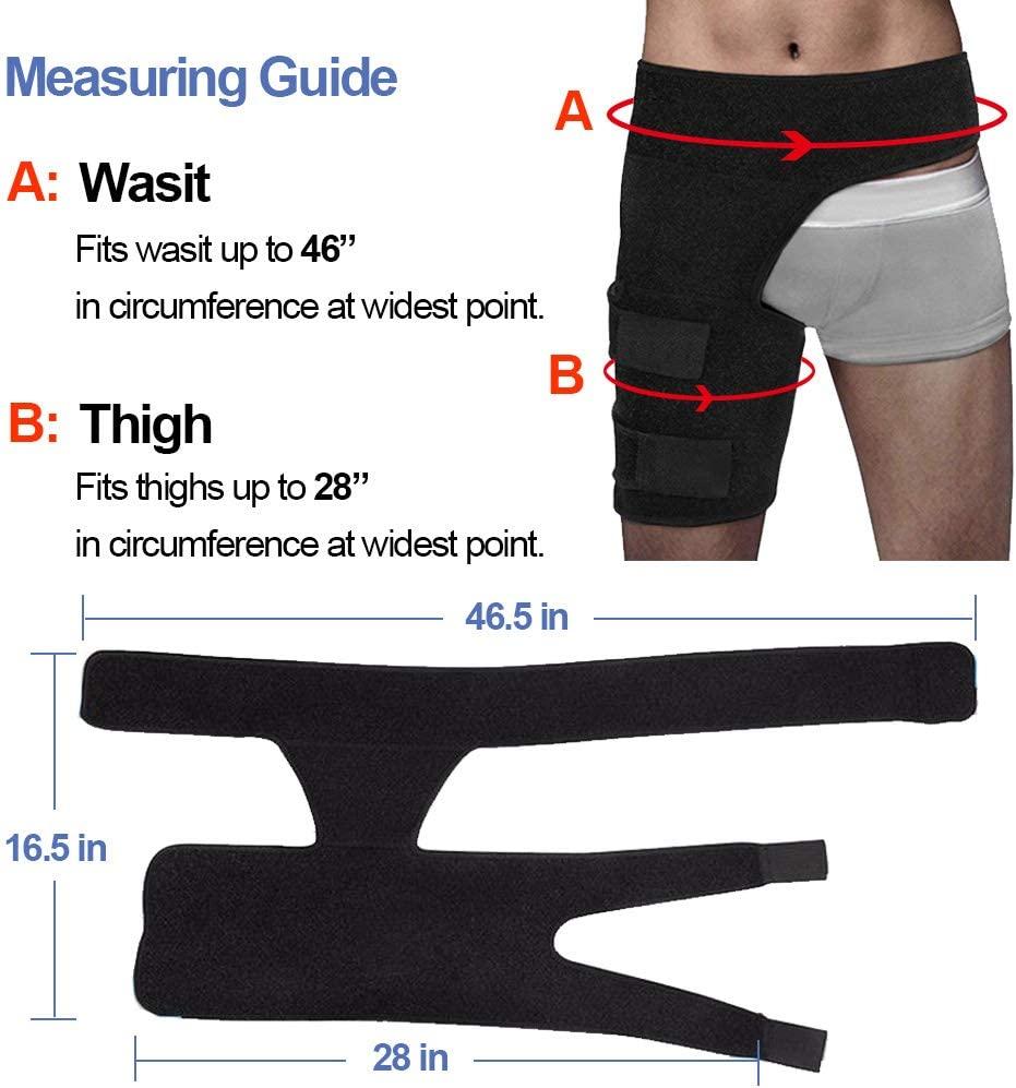 Beister Adjustable Hip Groin Stabilizer & Brace for Sciatica Pain Relief - Unisex Thigh ...