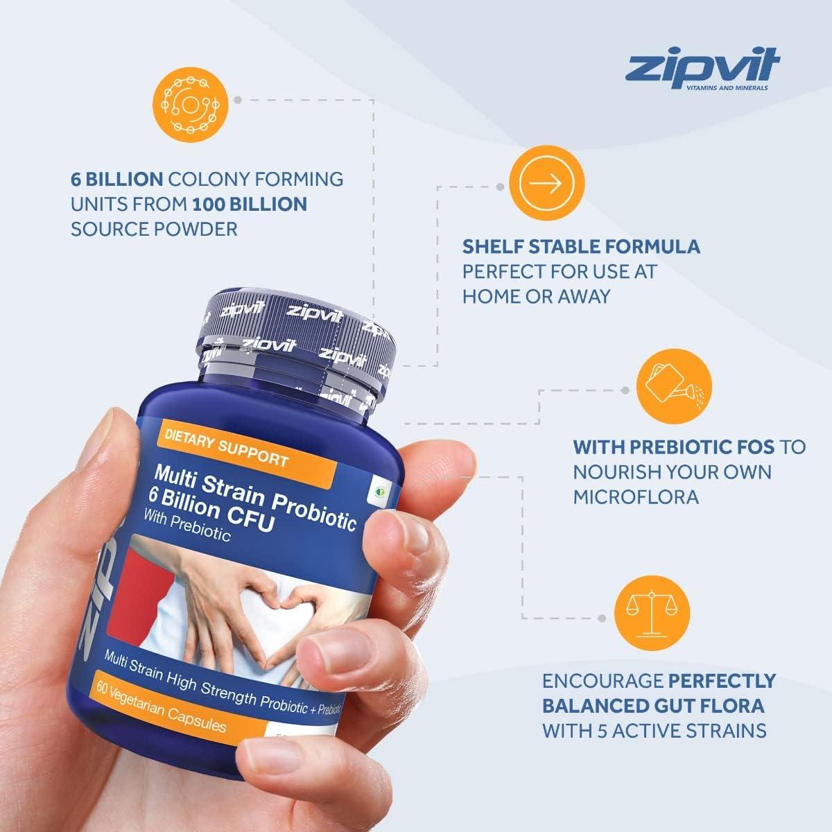 Probiotic 6 Billion Multi-Strain Live Bio Cultures Complex with ...