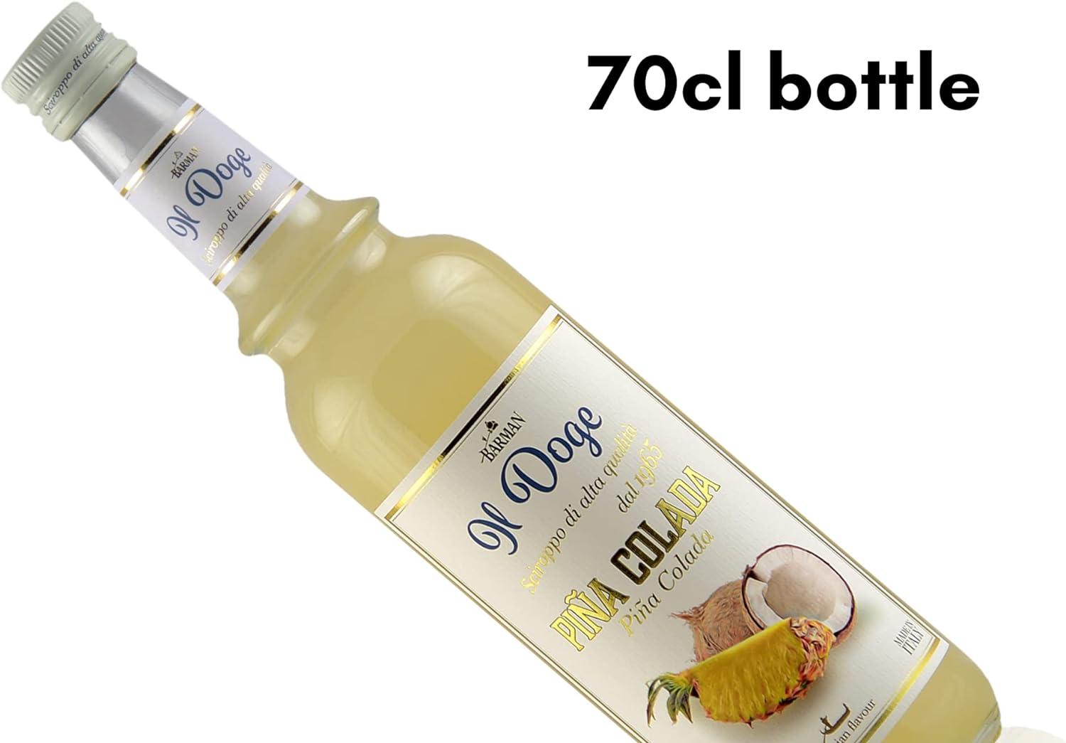 BARMAN IL DOGE Pina Colada Syrup 70cl - Authentic Pina Colada Mix 700ml ...