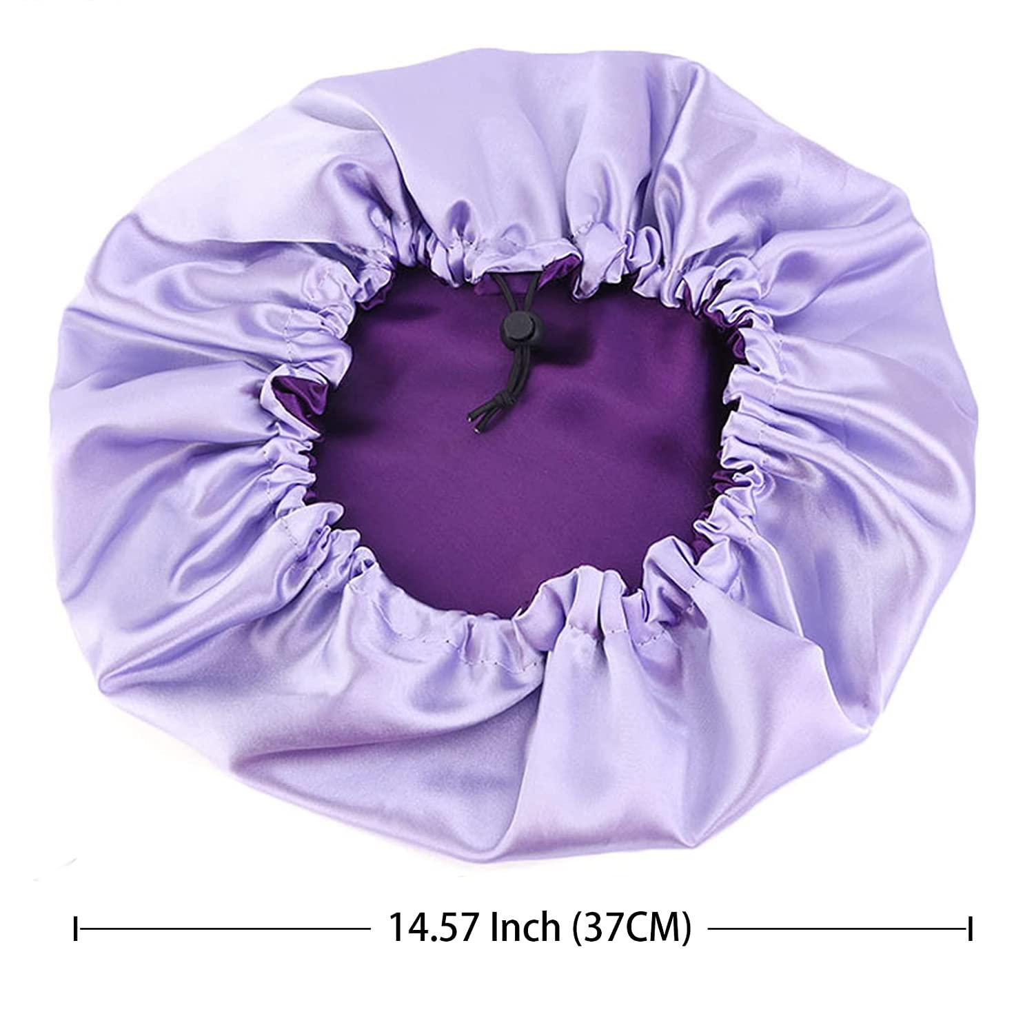 Cospack Satin Bonnet Sleep Bonnet Cap - Extra Large Double Layer ...
