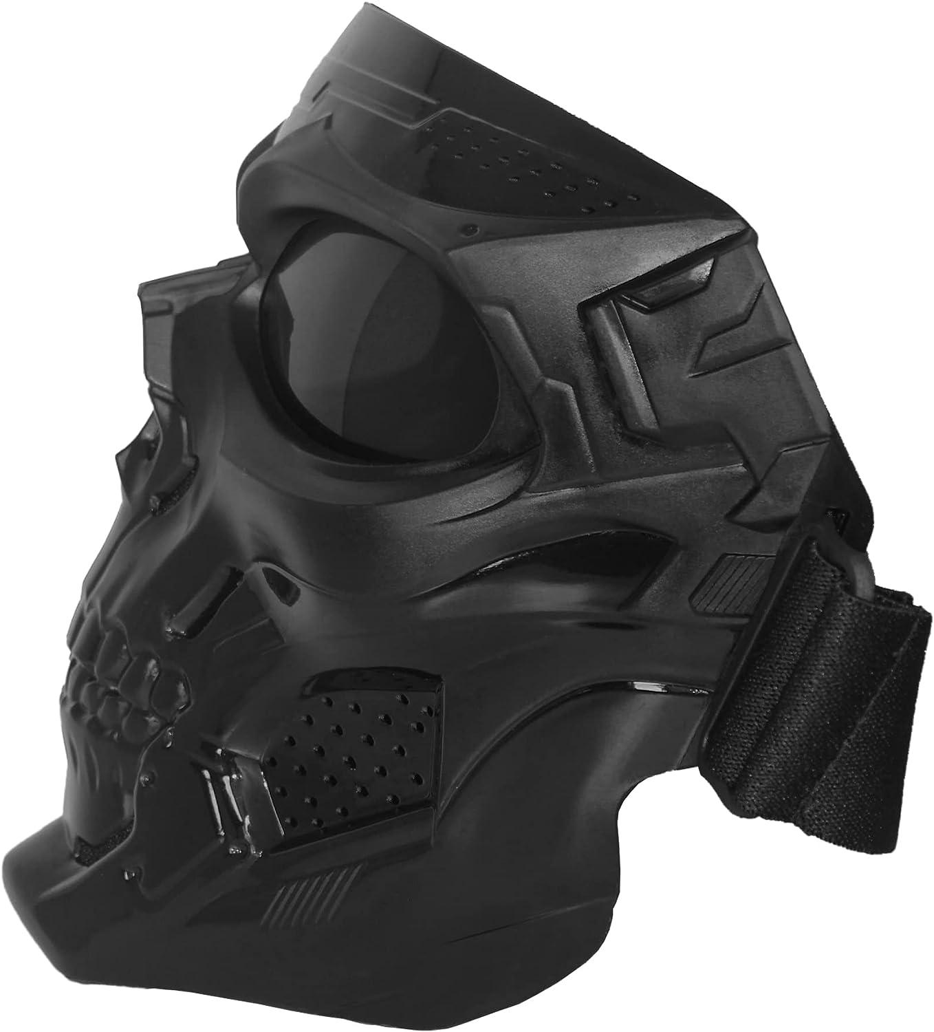Full Face Tactical Airsoft & Paintball Mask for ATV, Motorcycle, Skiing ...