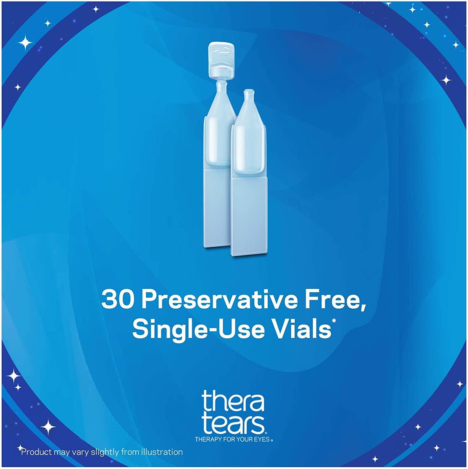 TheraTears Liquid Gel Nighttime Eye Drops for Dry Eyes - 30 Count | Buy ...