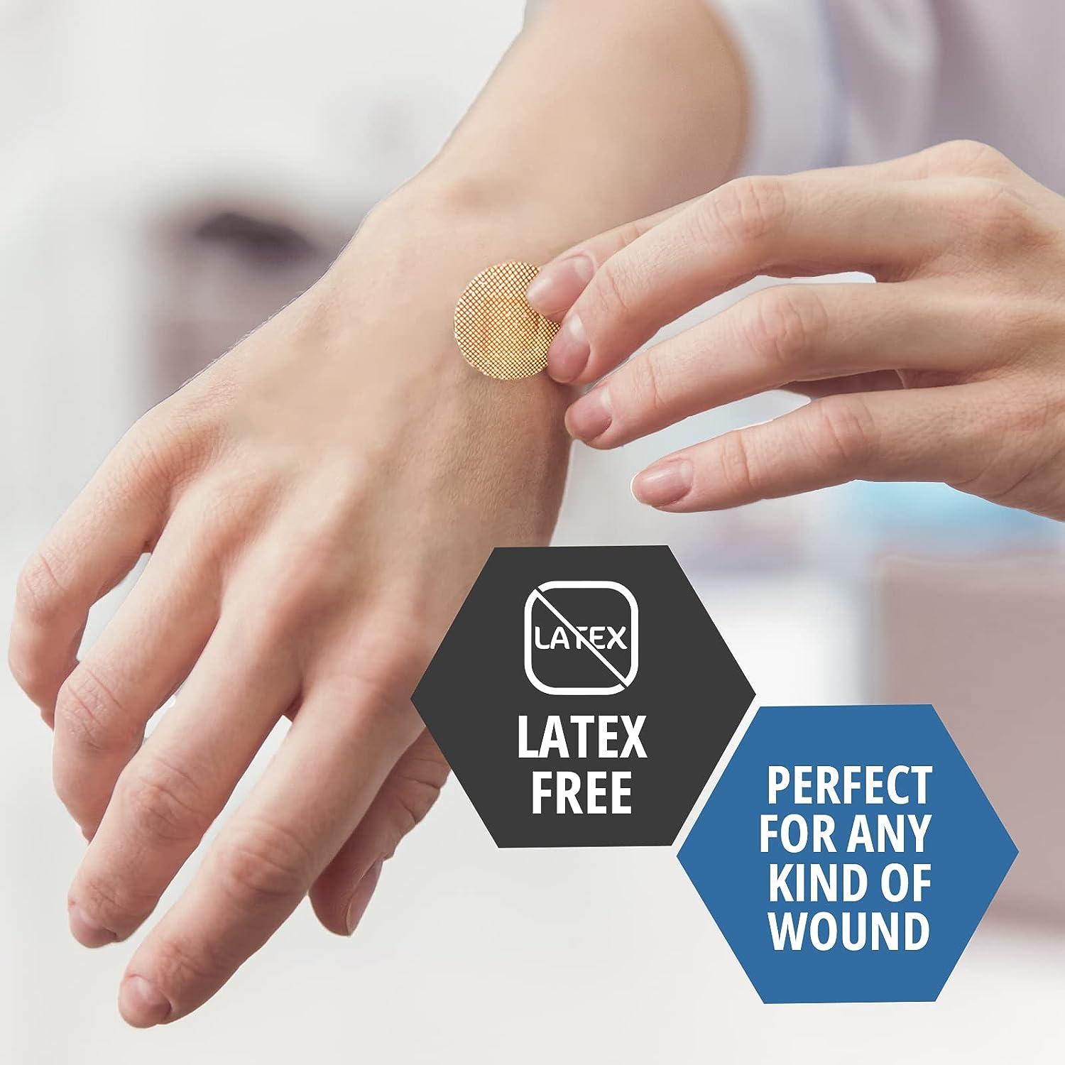 Med Pride Sheer Plastic Spot Bandages - 7/8 Round, Sterile First Aid ...