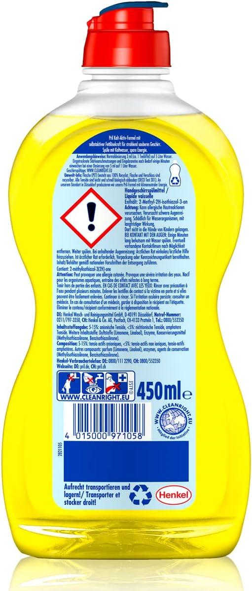 Pril Strength Gel Lemon 450ml - Powerful Dishwashing Detergent for ...