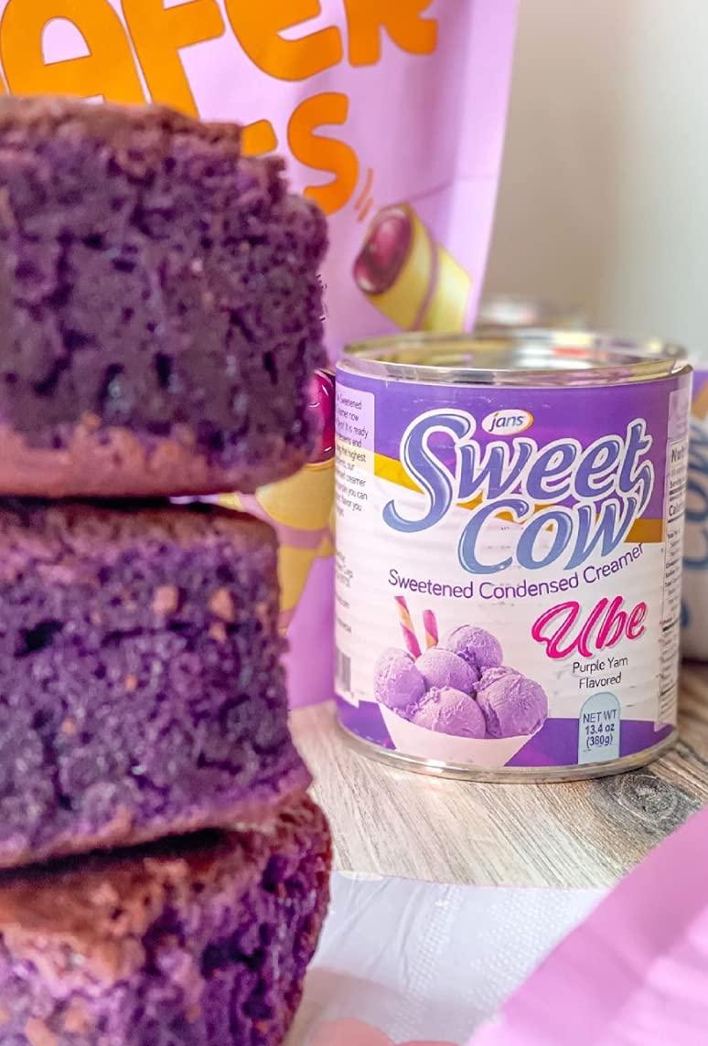 Jans Sweet Cow Ube Sweetened Condensed Creamer 13.4 oz Pack of 2 - Ube ...