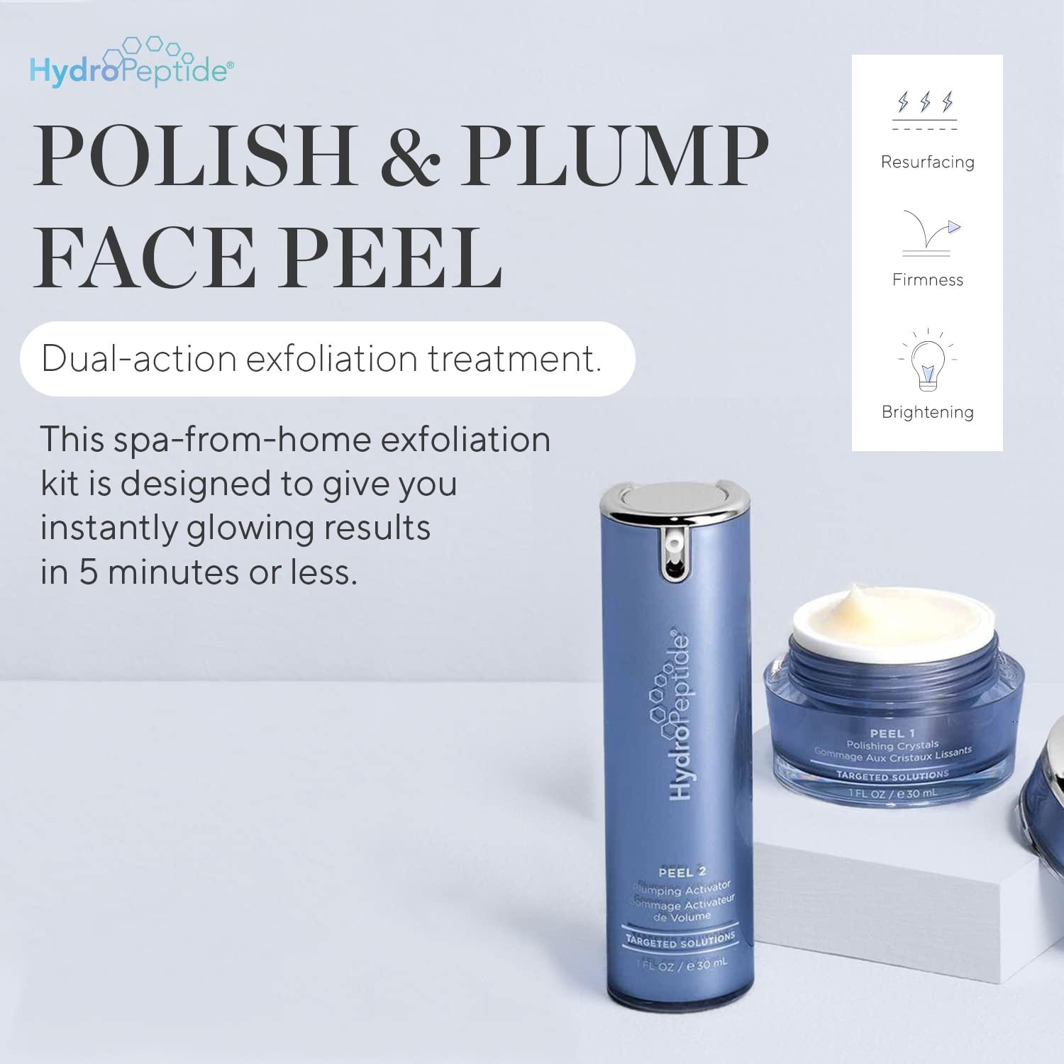 HydroPeptide Polish & Plump Face Peel + Solar Defense Tinted SPF 30 ...