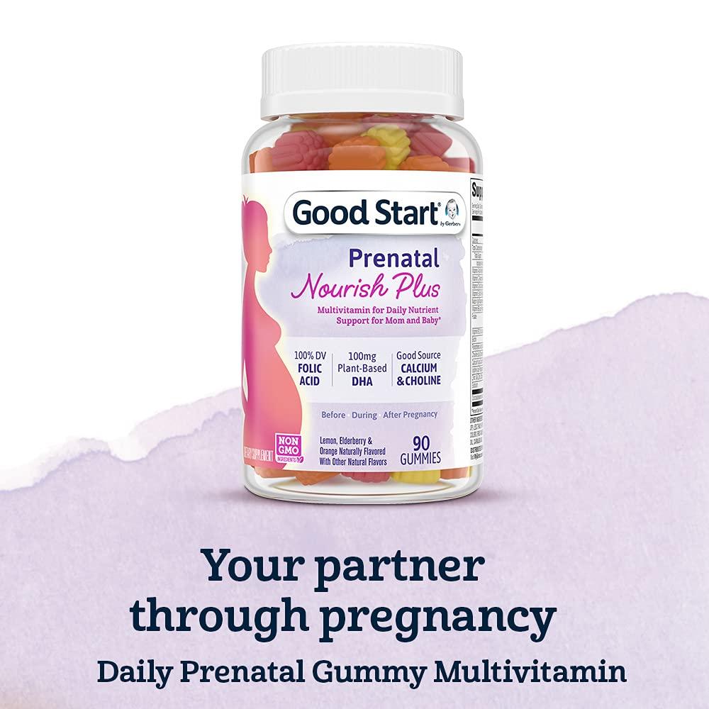 Gerber Good Start Prenatal Multivitamin Gummies - Lemon Elderberry ...
