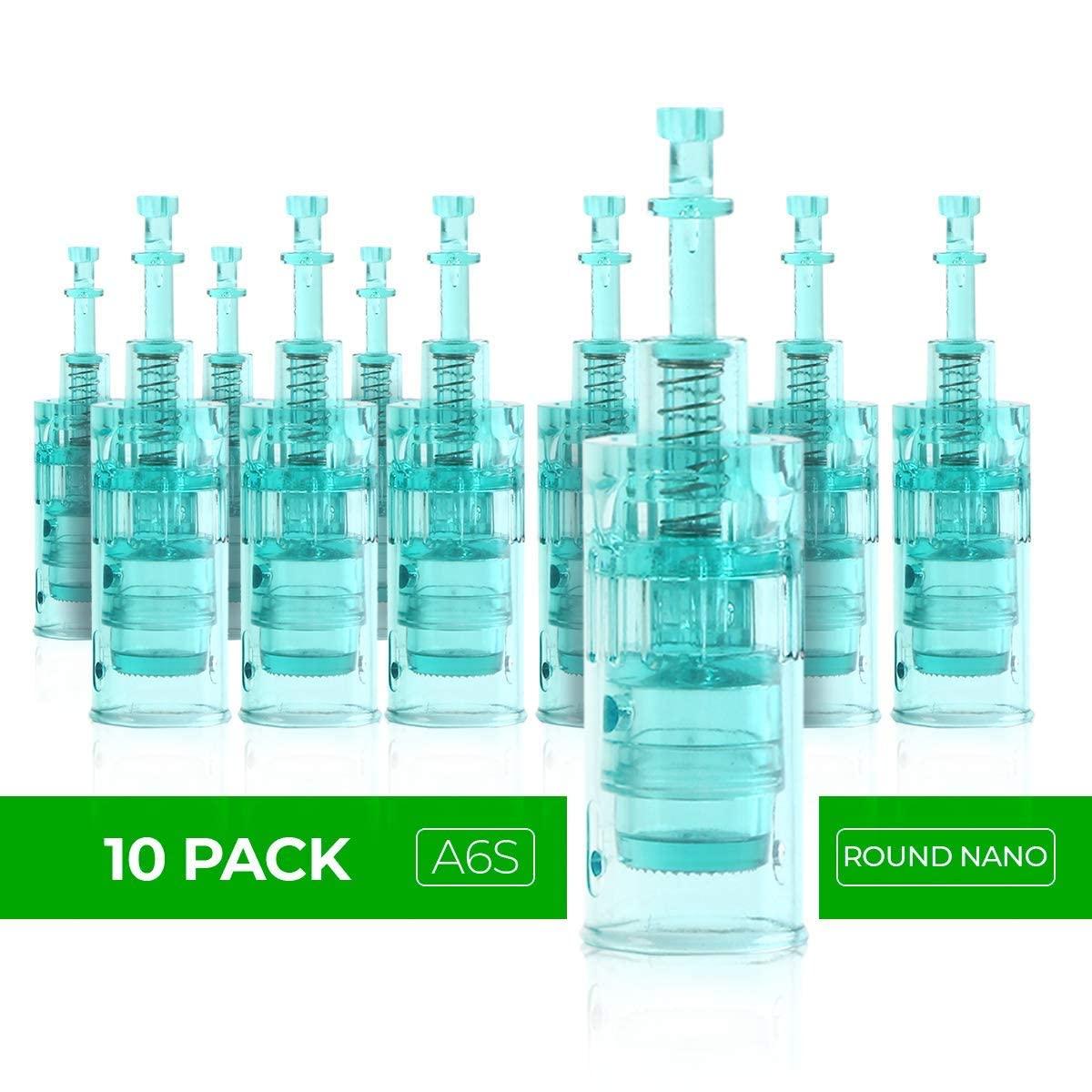 Dr. Pen Ultima A6S Replacement Cartridges - 10 Pack - Round Nano ...