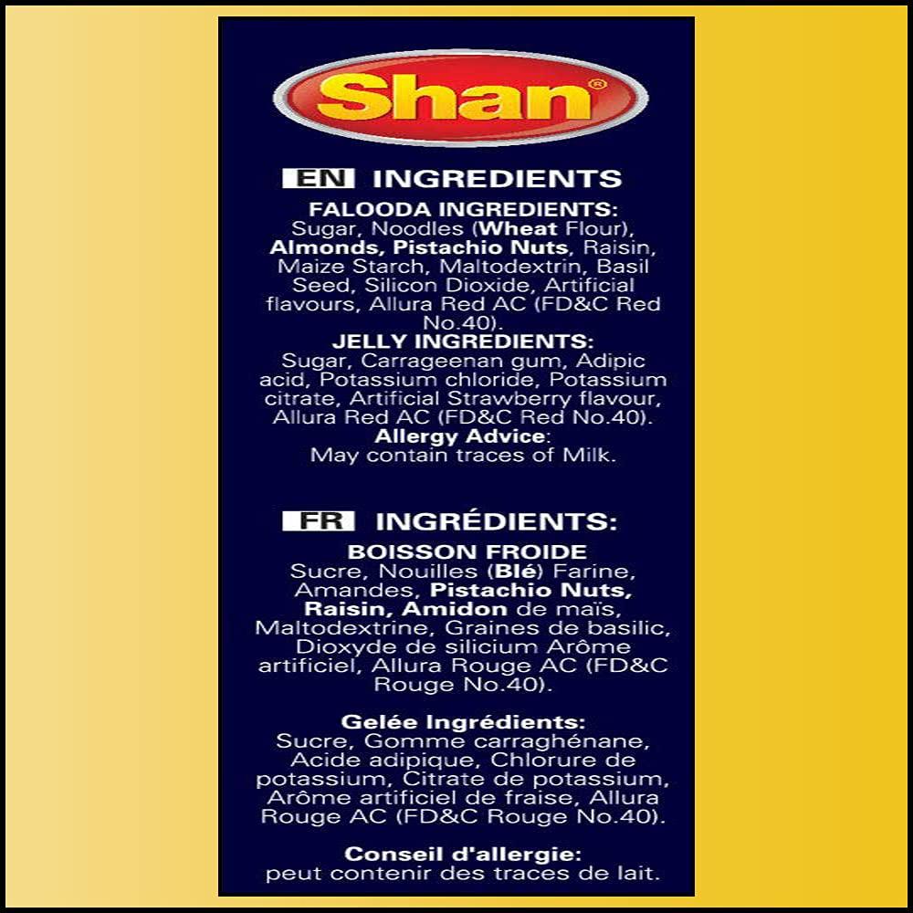 Shan Jelly Falooda Dessert Mix 4.4 oz (125g) - Ice Cream Powder with ...