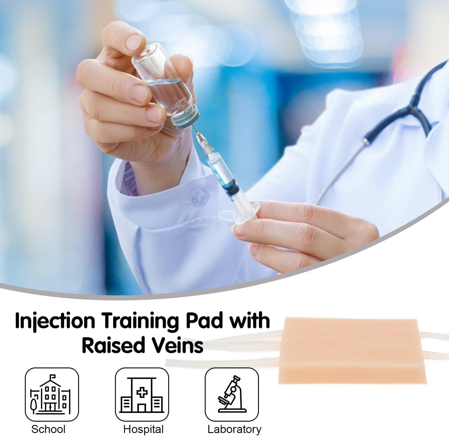 MIIRR IV Injection Training Pad with Realistic Veins | Medical Silicone ...
