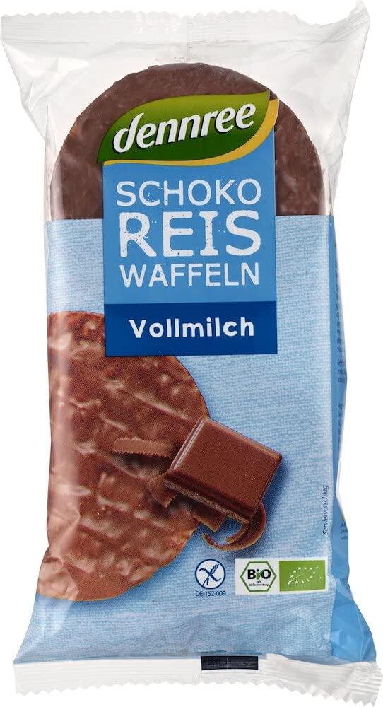 Dennree Organic Chocolate Rice Cakes Whole Milk (6 x 100g) - Buy Now ...