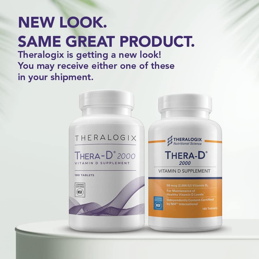 Thera-D 2000 Vitamin D Supplement | 2000 IU D3 Tablets | 180 Day Supply ...
