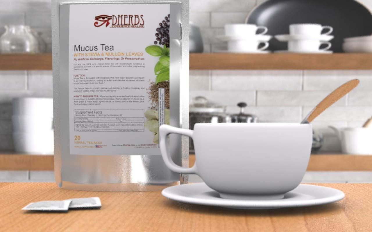 Dherbs Mucus Tea 40g - Natural Herbal Remedy for Clearing Mucus Buildup ...