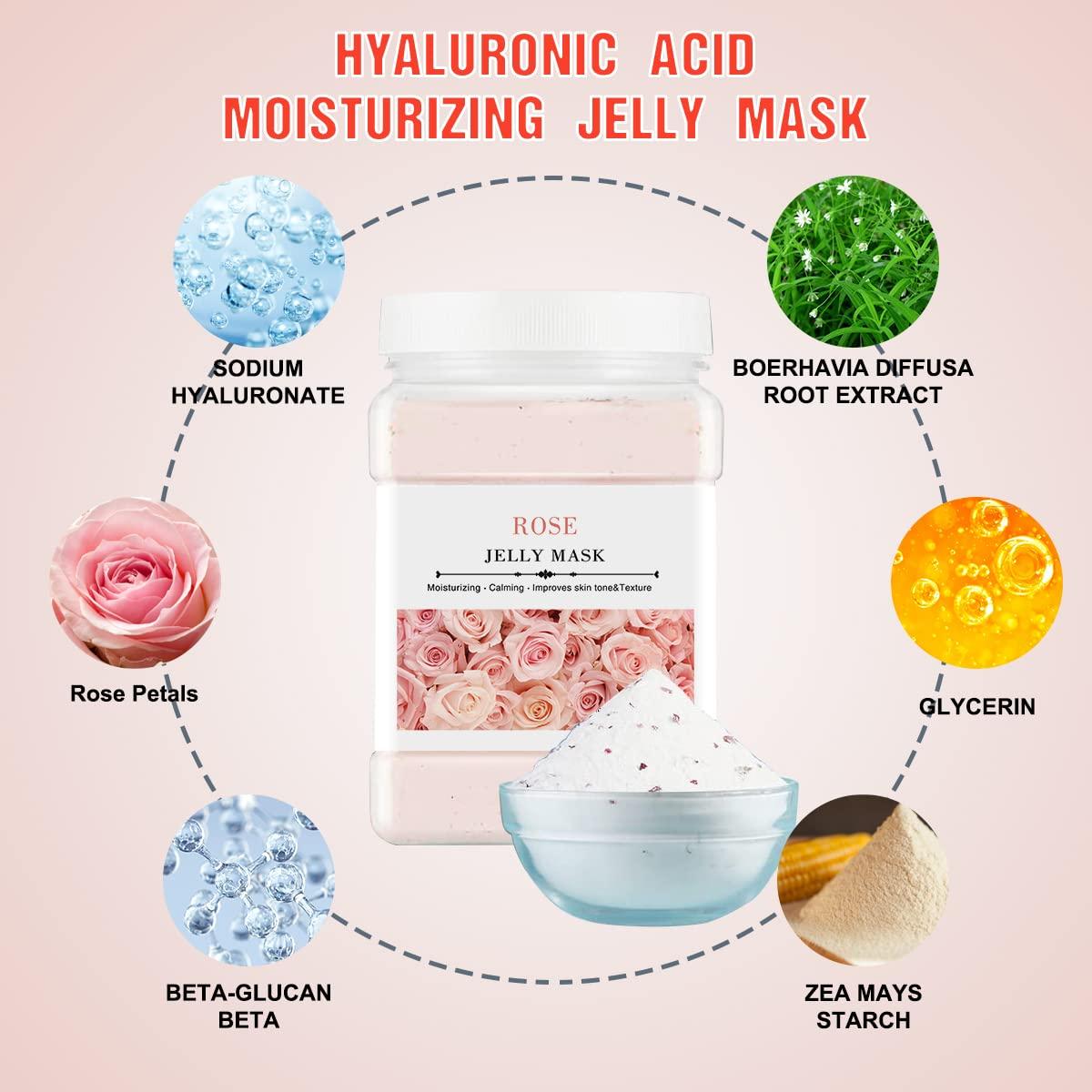 Rose Petals Jelly Mask Powder | Professional DIY Spa Facial Skincare ...