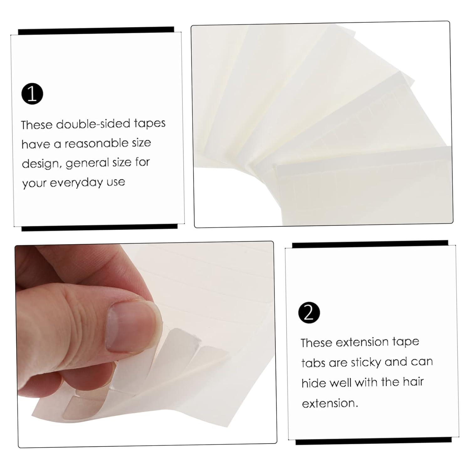 Angoily 5 Sheets Double-sided Tape Sticker for Wig Tape in Hair ...