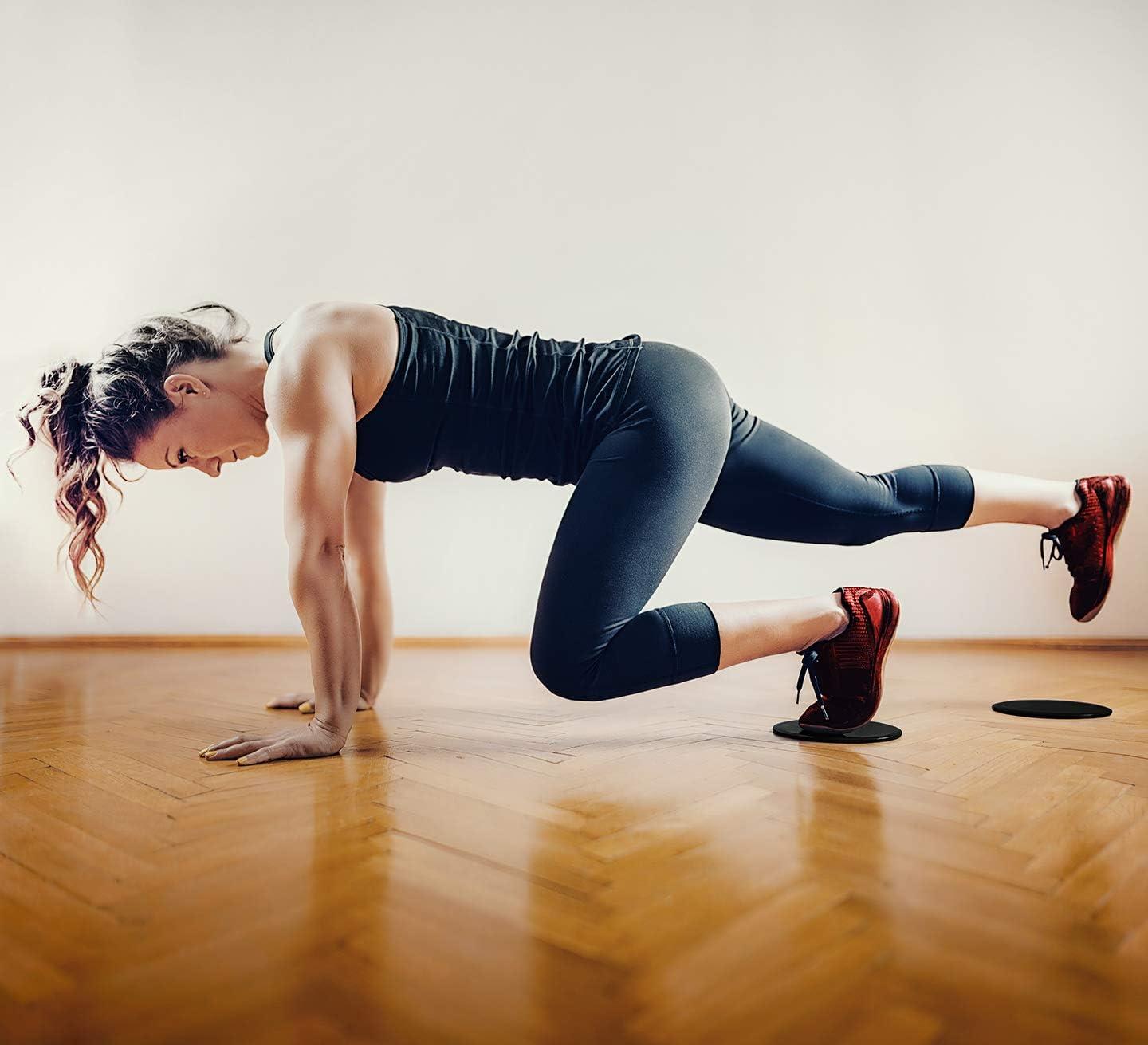 Workout Flooring A AZURELIFE Exercise Core Sliders, Dual Sided Exercise ...