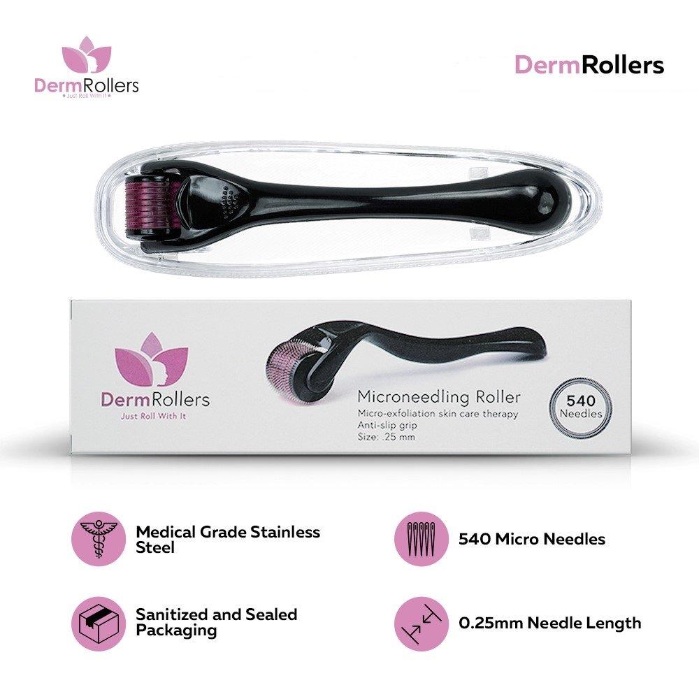 Micro 540 Needles Derma Roller 0.25mm - Skin Care Tool for Effective ...