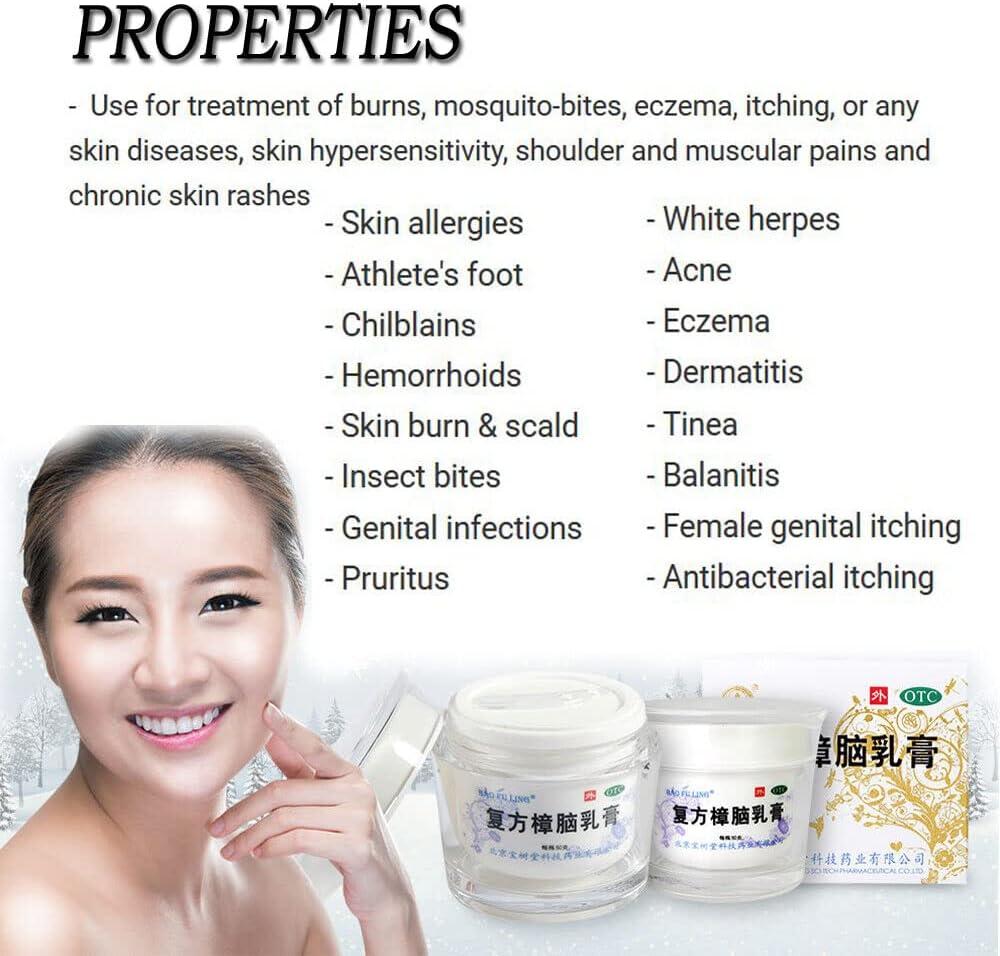 Nakarad Bao Fu Ling Cream 60g for Burn, Itchy Insect Bites, Eczema & Rashes