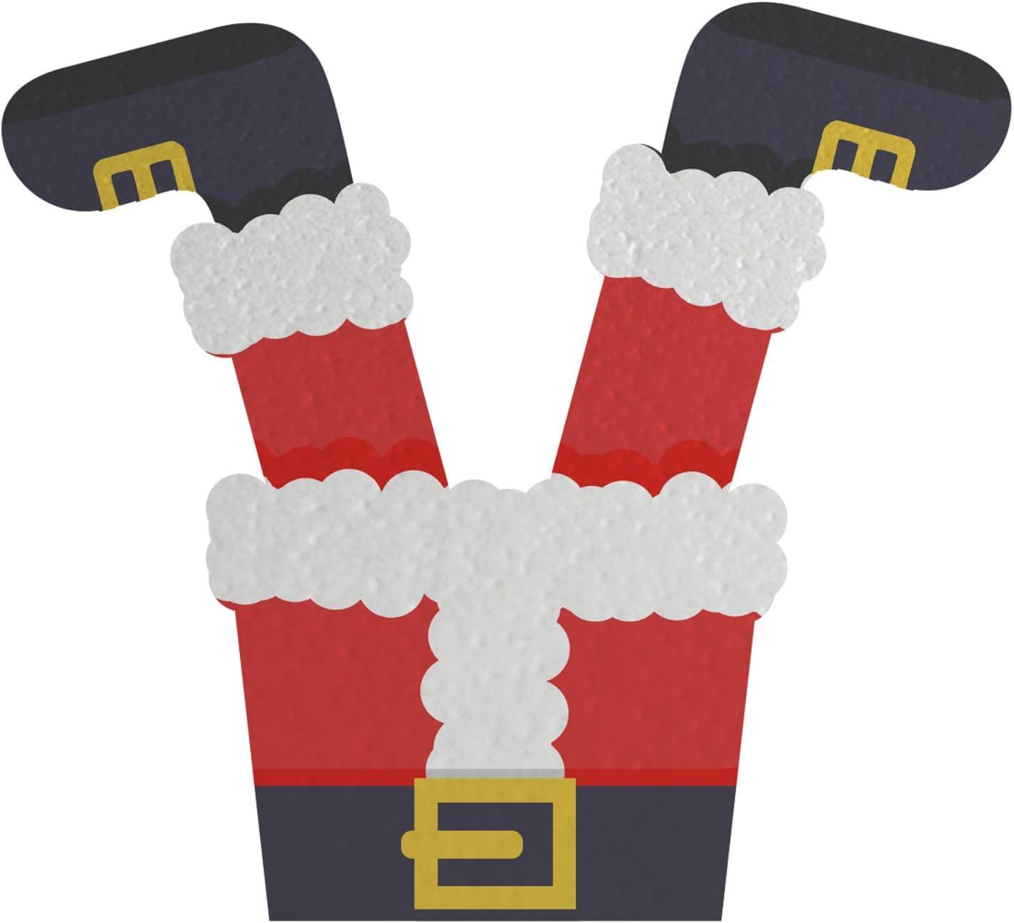 Edible Wafer Father Christmas Legs Pre-Cut Cupcake Toppers - 24pc | Buy ...