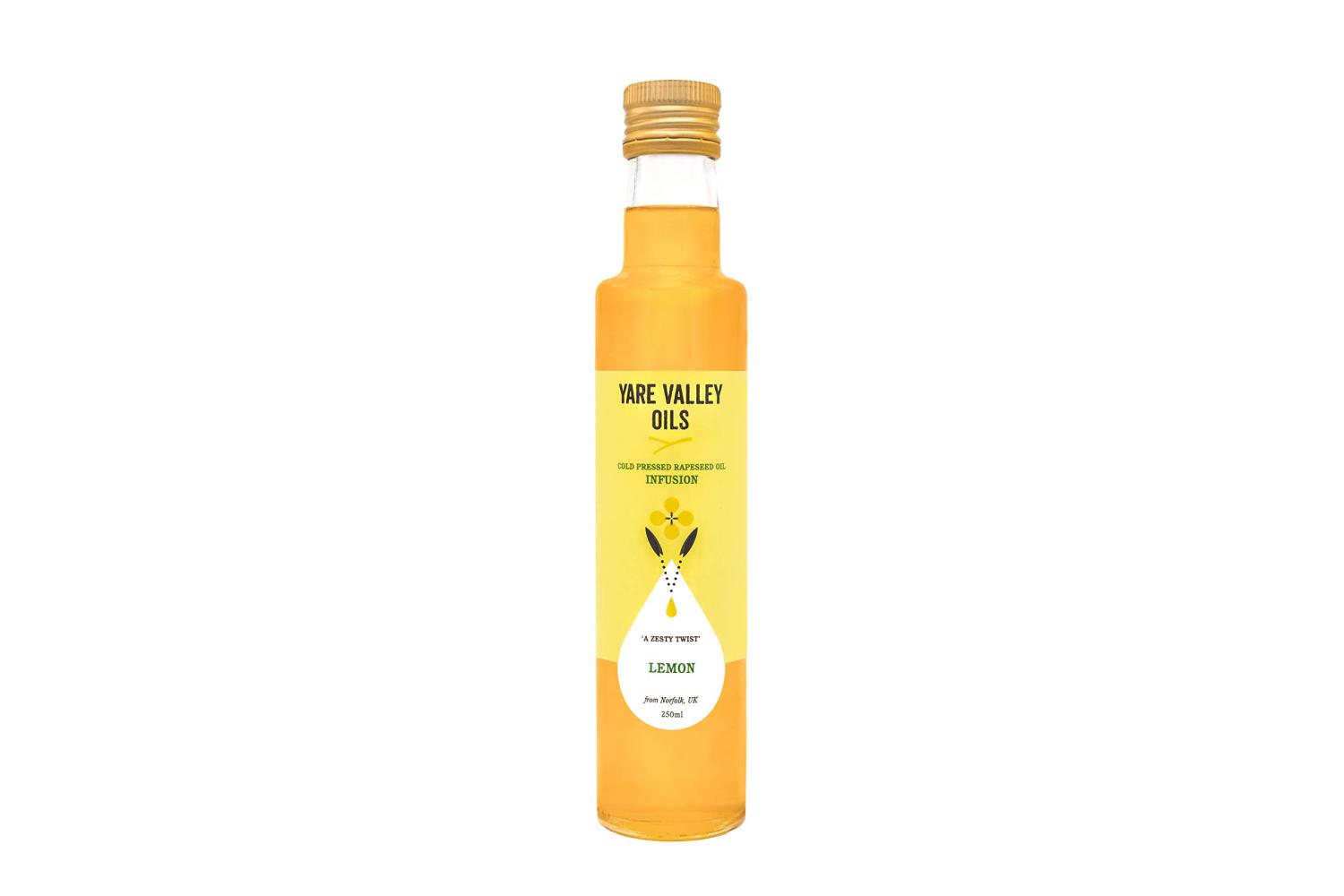 Yare Valley Oils Lemon Cold Pressed Rapeseed Oil Infusion 250ml Lemon ...