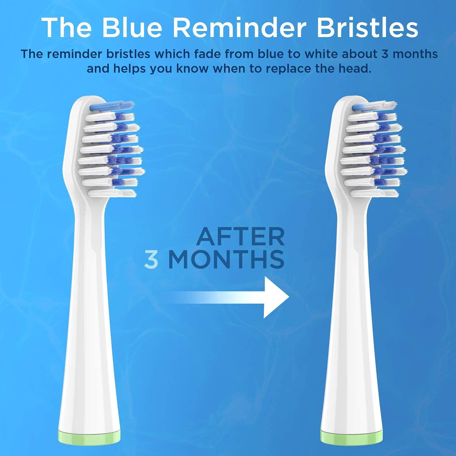 SRRB-4W Replacement Brush Heads for Waterpik Sensonic & Complete Care ...